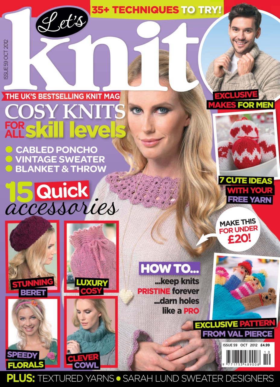 Let's Knit Magazine - October 2012 Back Issue