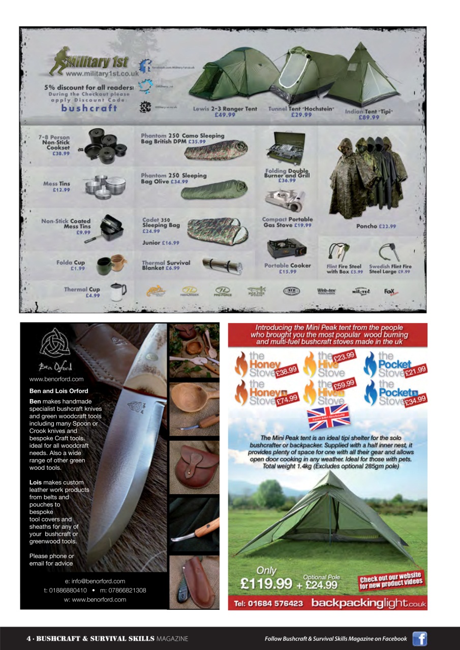 Bushcraft & Survival Skills Magazine - Issue 39 Back Issue
