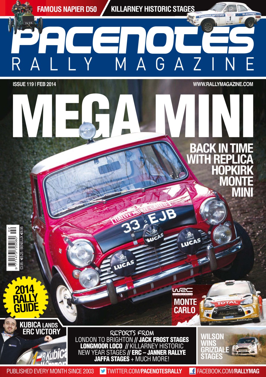 Pacenotes Rally magazine - Issue 119 - Feb 2014 Subscriptions | Pocketmags