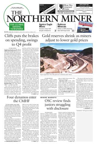 The Northern Miner Magazine - Vol. 100 No. 2 Back Issue