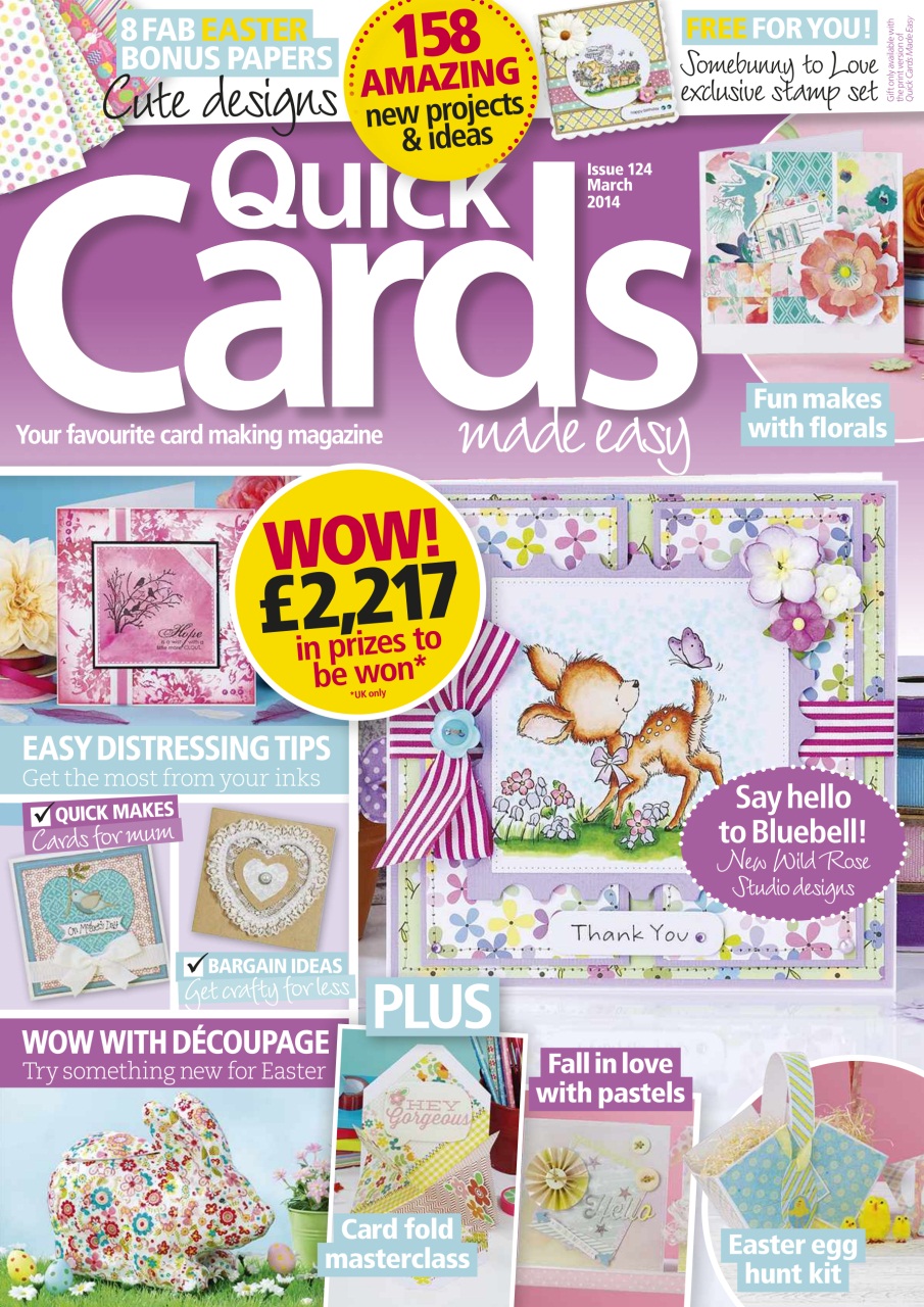 Quick Cards Made Easy Magazine - March 2014 Back Issue