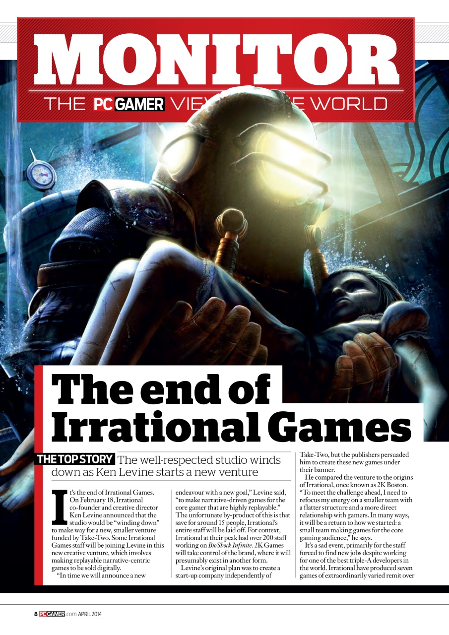 PC Gamer (UK Edition) Magazine - April 2014 Back Issue