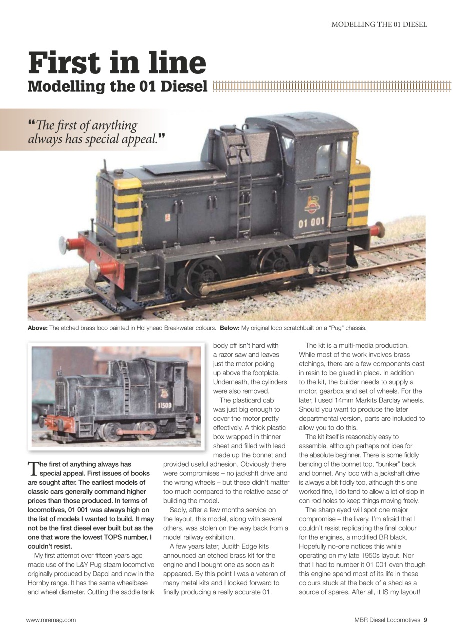 Model Engineers' Workshop Magazine - Model British Railway Diesel ...