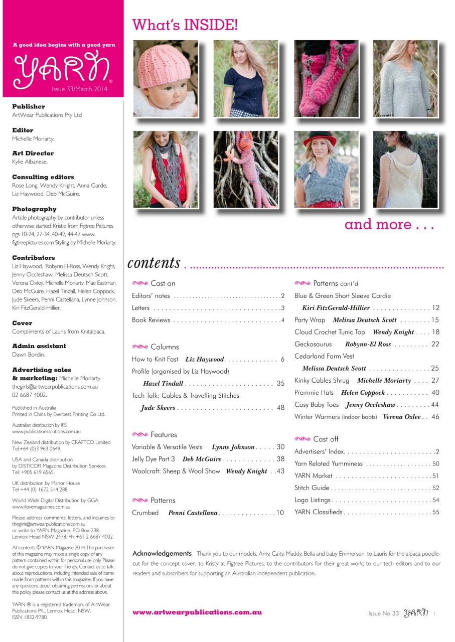Yarn Magazine - Yarn Magazine Issue 33 Back Issue