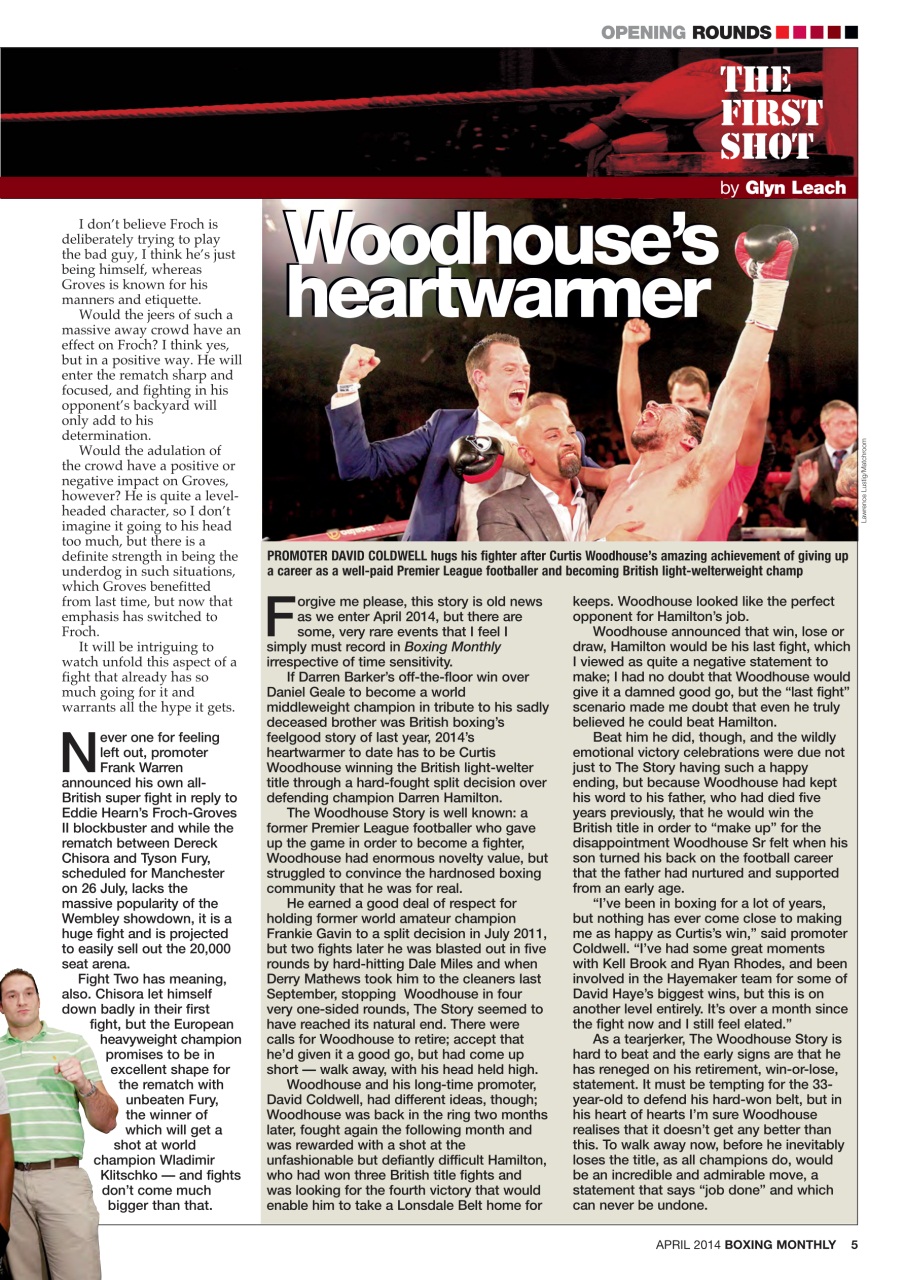 Boxing Monthly Magazine - April 2014 Back Issue