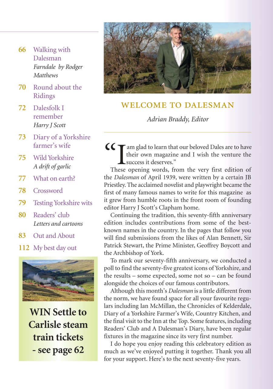 The Yorkshire Dalesman Magazine - April 2014 Back Issue