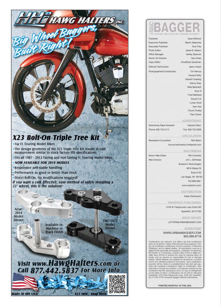 Urban Bagger Magazine - April 2014 Back Issue