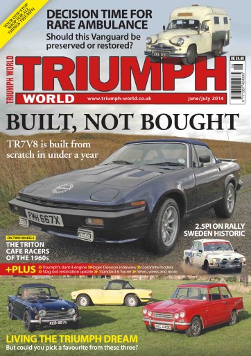 Triumph World Magazine - No.148 TR7V8 is built from scratch Back Issue