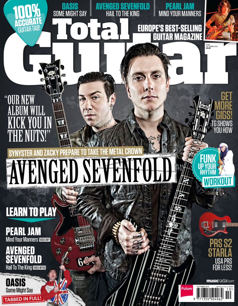 Total Guitar Magazine - October 2013 Back Issue