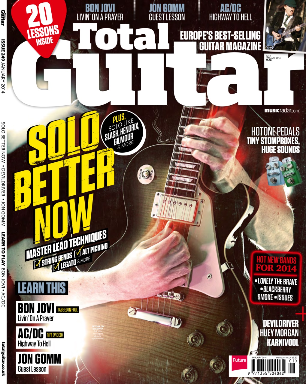 Total Guitar Magazine - January 2014 Back Issue