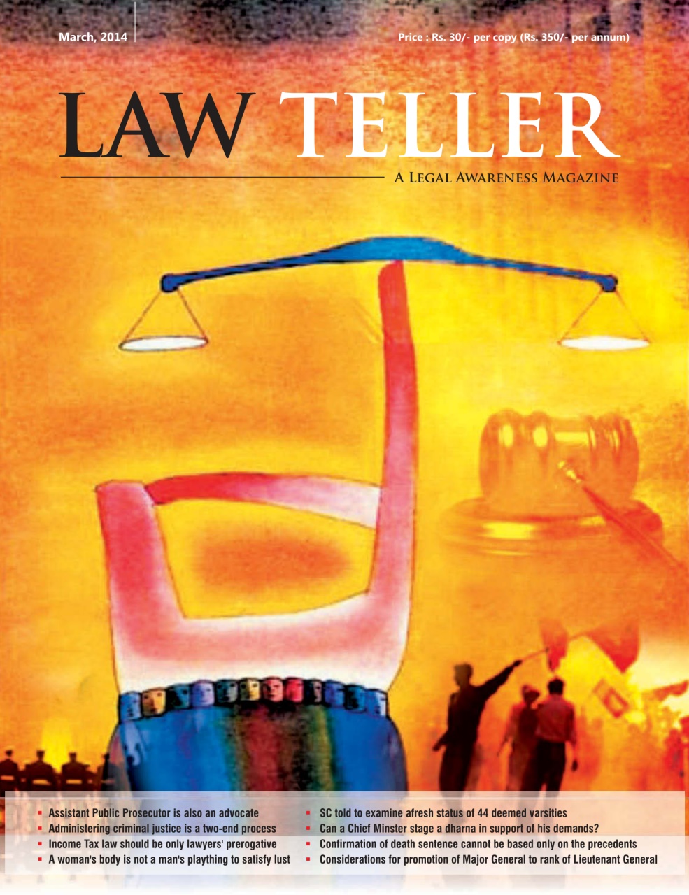 Lawteller – A Legal Awareness Magazine - March 2014 Back Issue