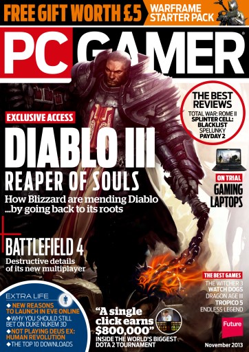PC Gamer (UK Edition) Magazine - November 2013 Back Issue