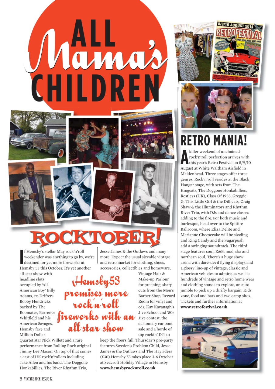 Vintage Rock Magazine - Jul/Aug 2014 Back Issue