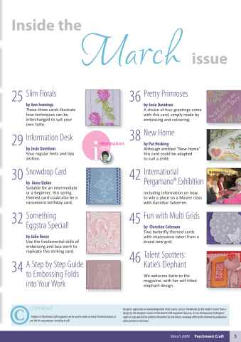 Parchment Craft Magazine - March 2009 Back Issue