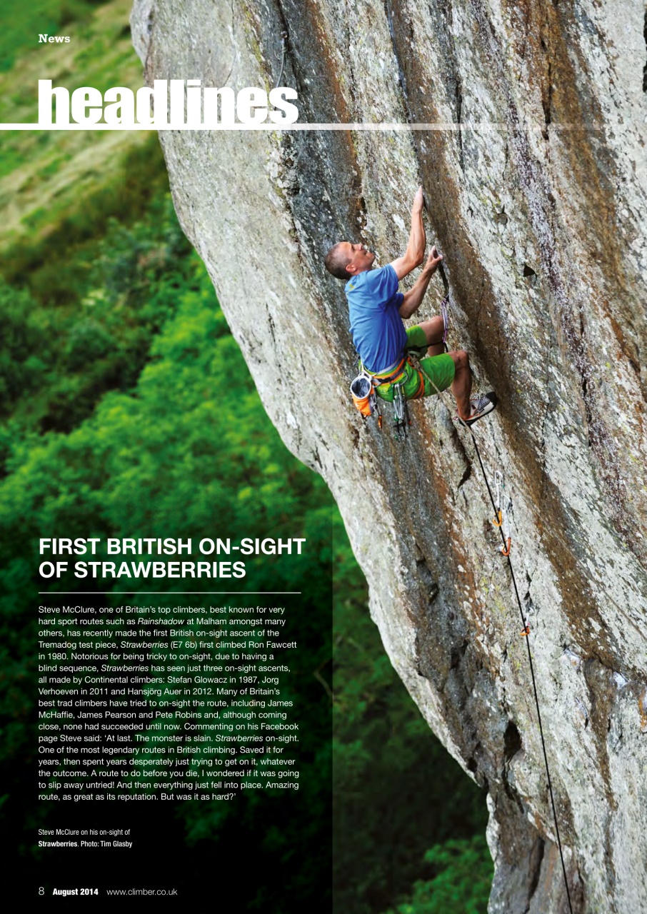 Climber Magazine - August 14 Back Issue