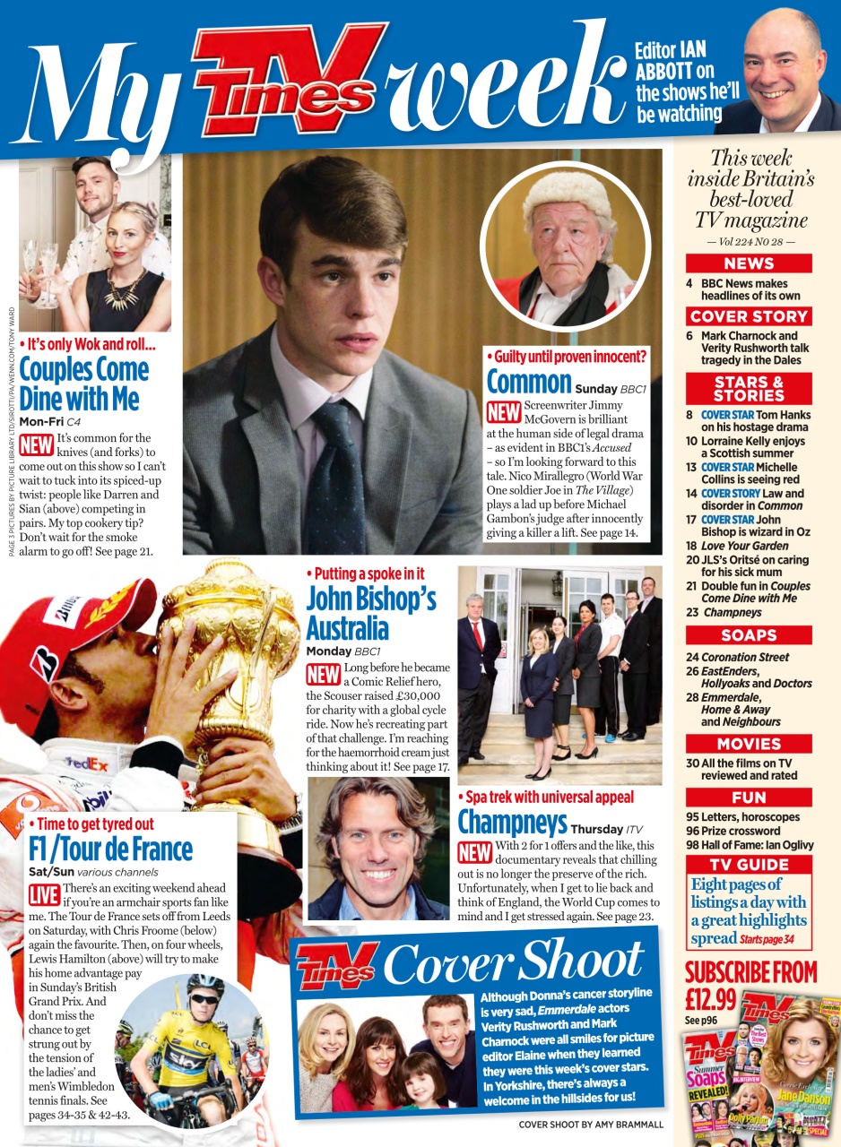 TV Times Magazine - 5th July 2014 Back Issue
