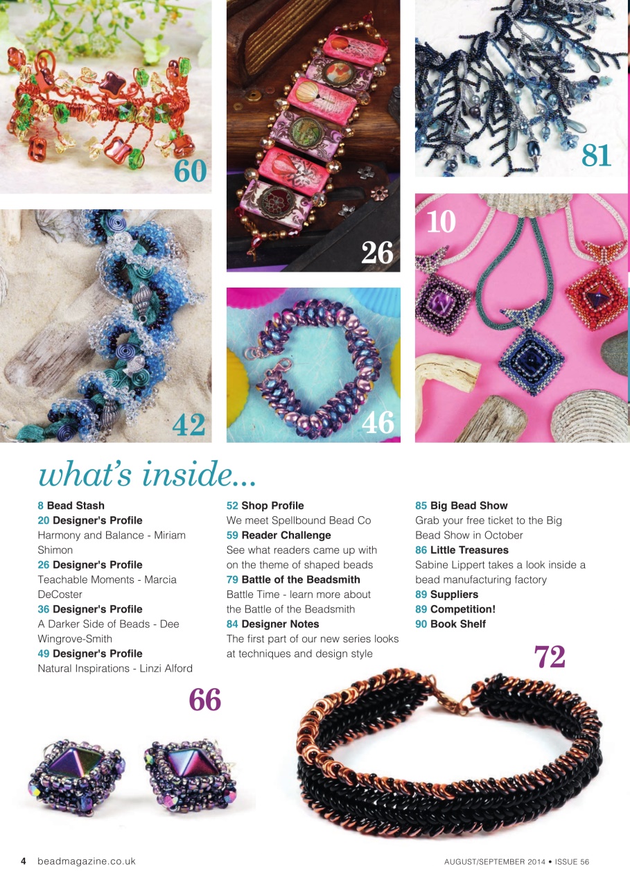 Bead & Jewellery Magazine - Issue 56 Back Issue