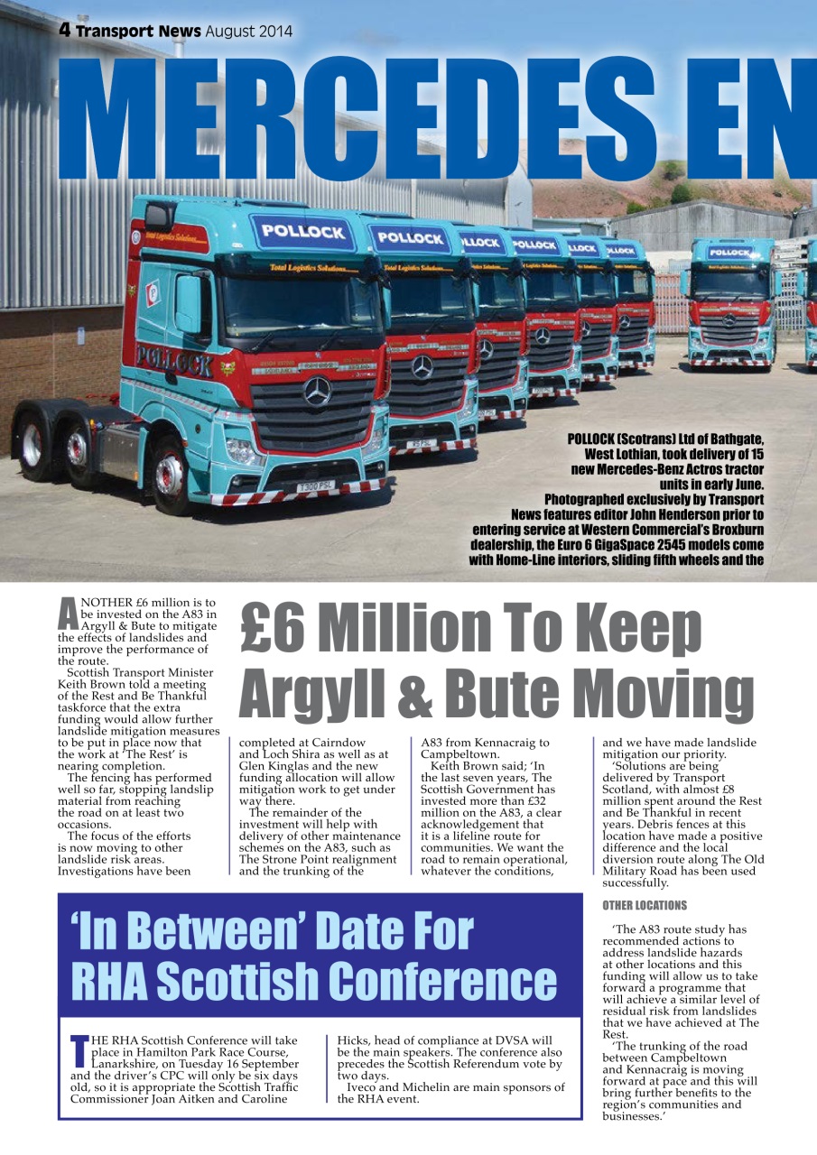 Transport News Magazine - August 2014 Vorige editie