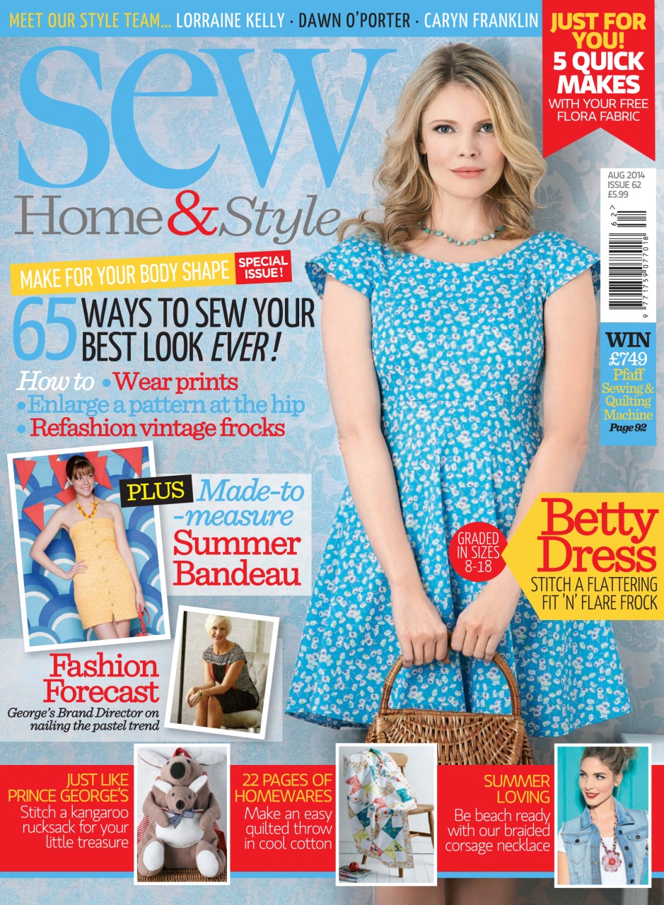 Sew Magazine - Aug-14 Subscriptions | Pocketmags