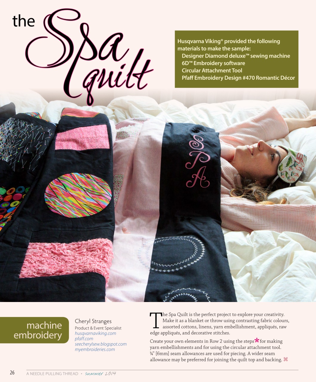 A Needle Pulling Thread Magazine - Summer 2014 Back Issue