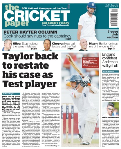 The Cricket Paper Magazine - 25th July 2014 Back Issue