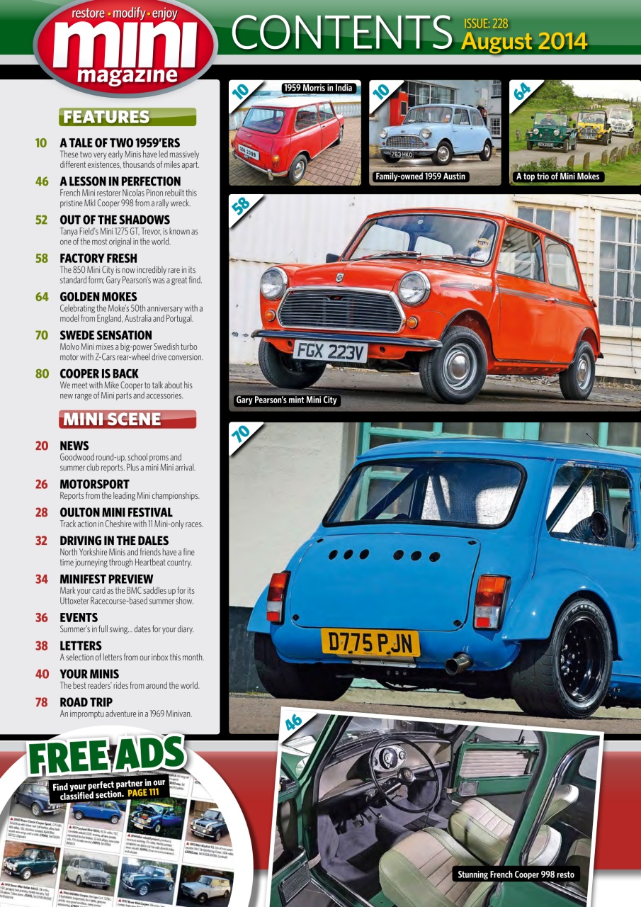 Mini Magazine - August 2014 Back Issue