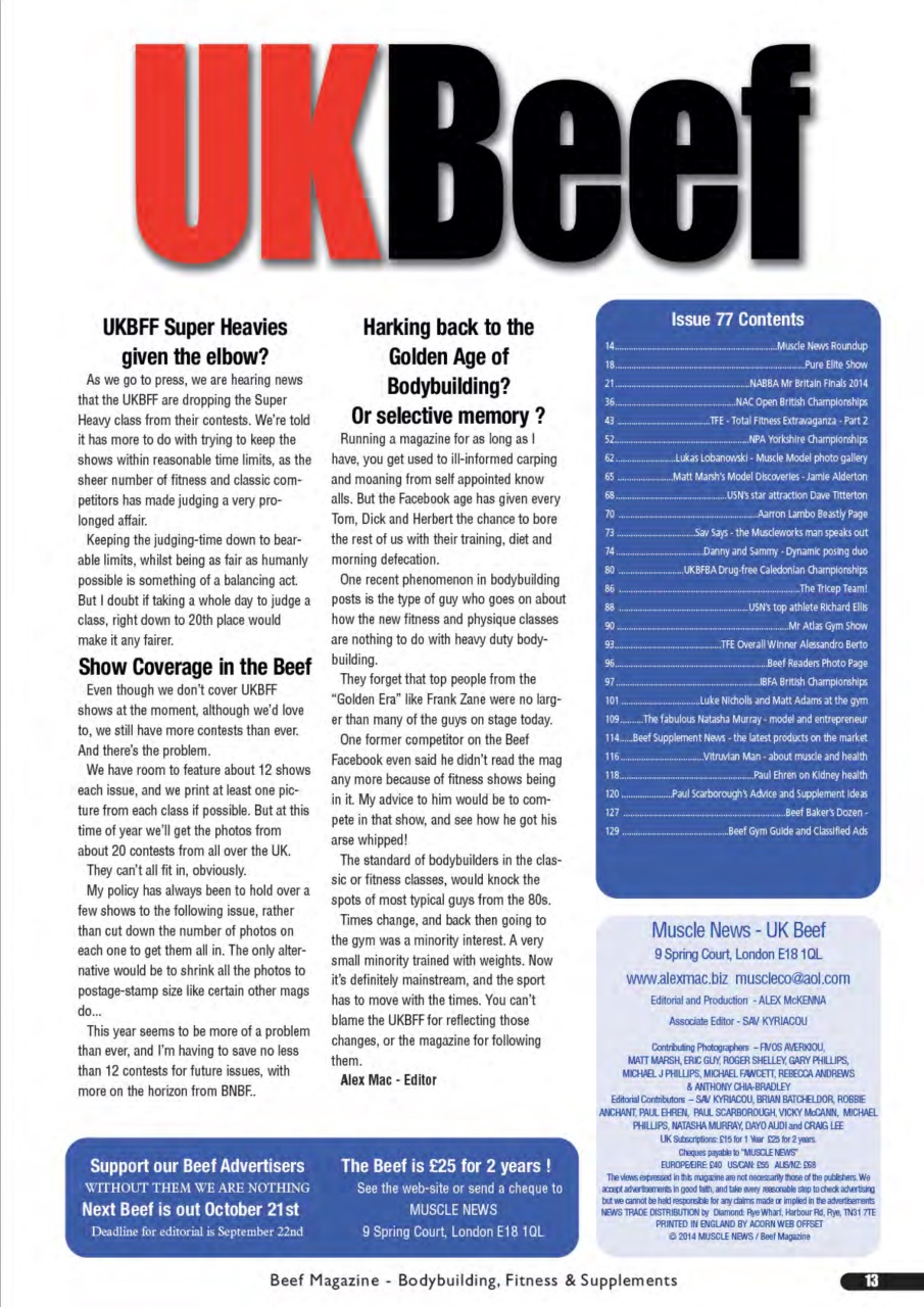UK Beef Magazine - Issue 77 Back Issue