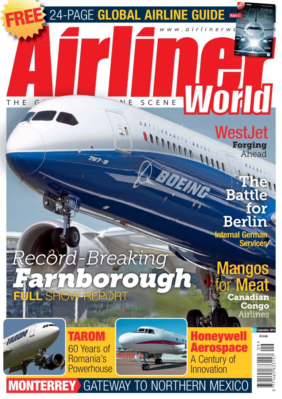 Airliner World Magazine - September 2014 Back Issue