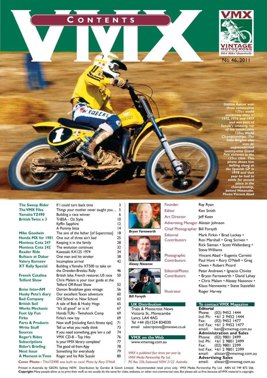 VMX Magazine - VMX Issue 46 Back Issue