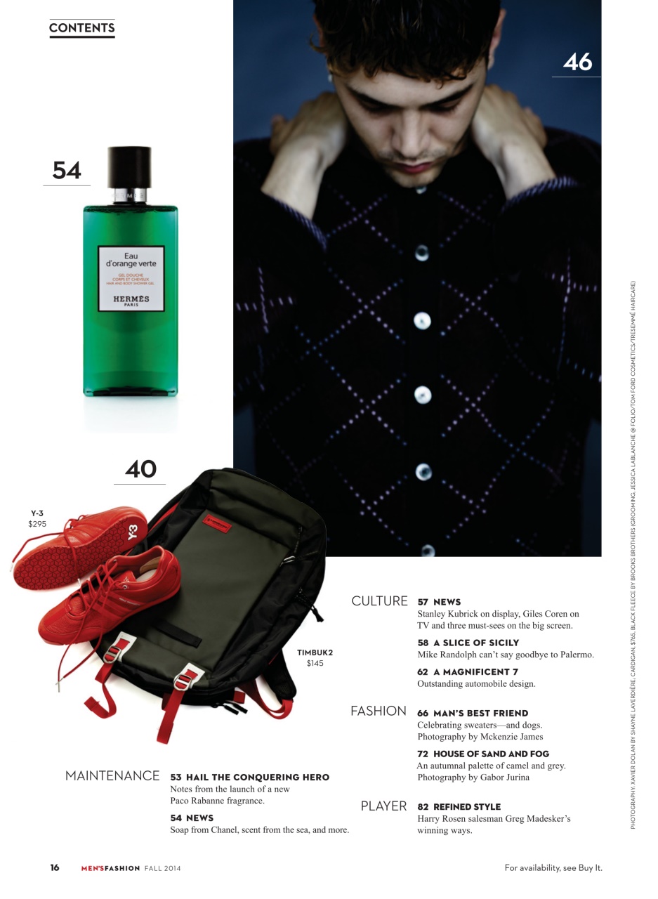 Fashion Magazine - MEN'S FALL 2014 Special Issue