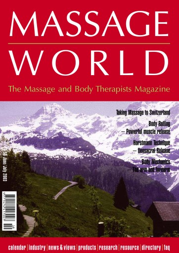 Massage World Magazine - Massage World Jun–Jul 2003 Back Issue