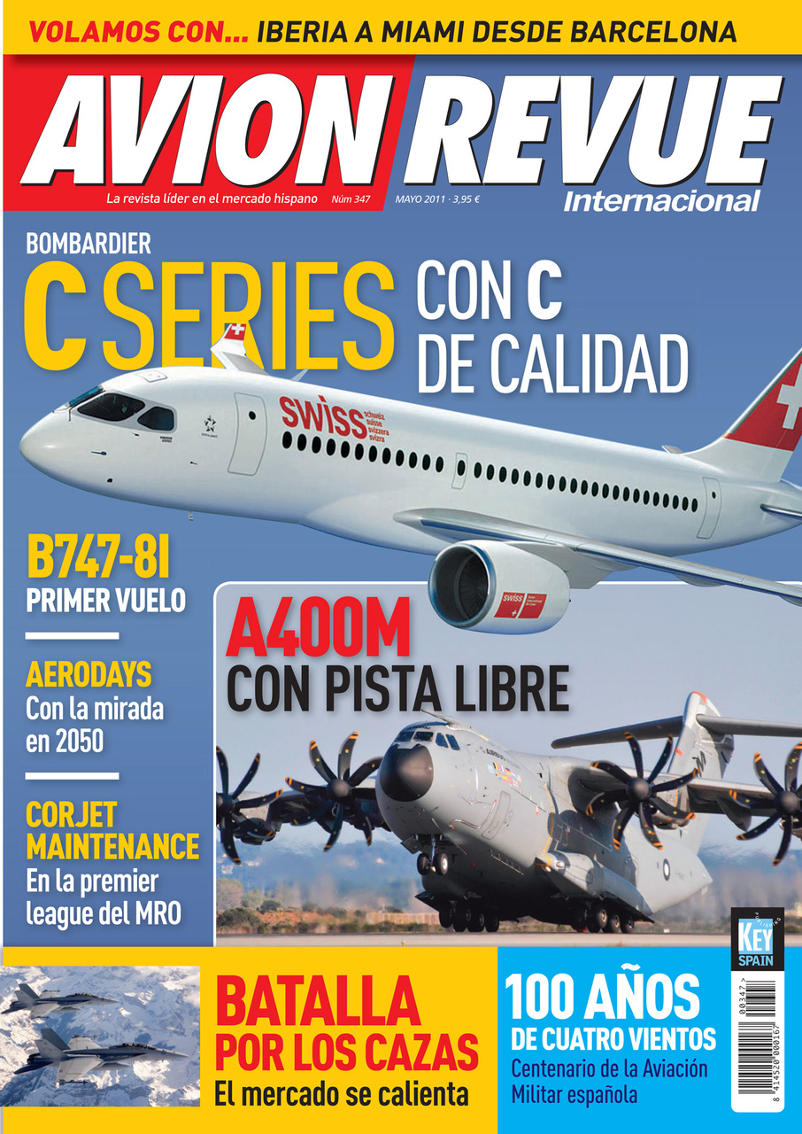 Avion Revue Internacional Magazine - Numero 347 Mayo 2011 Back Issue
