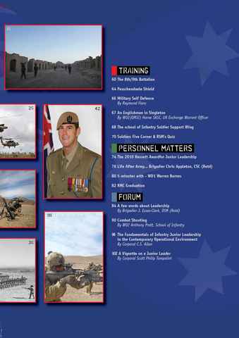 Australian Infantry Magazine - April 2011 - October 2011 Back Issue