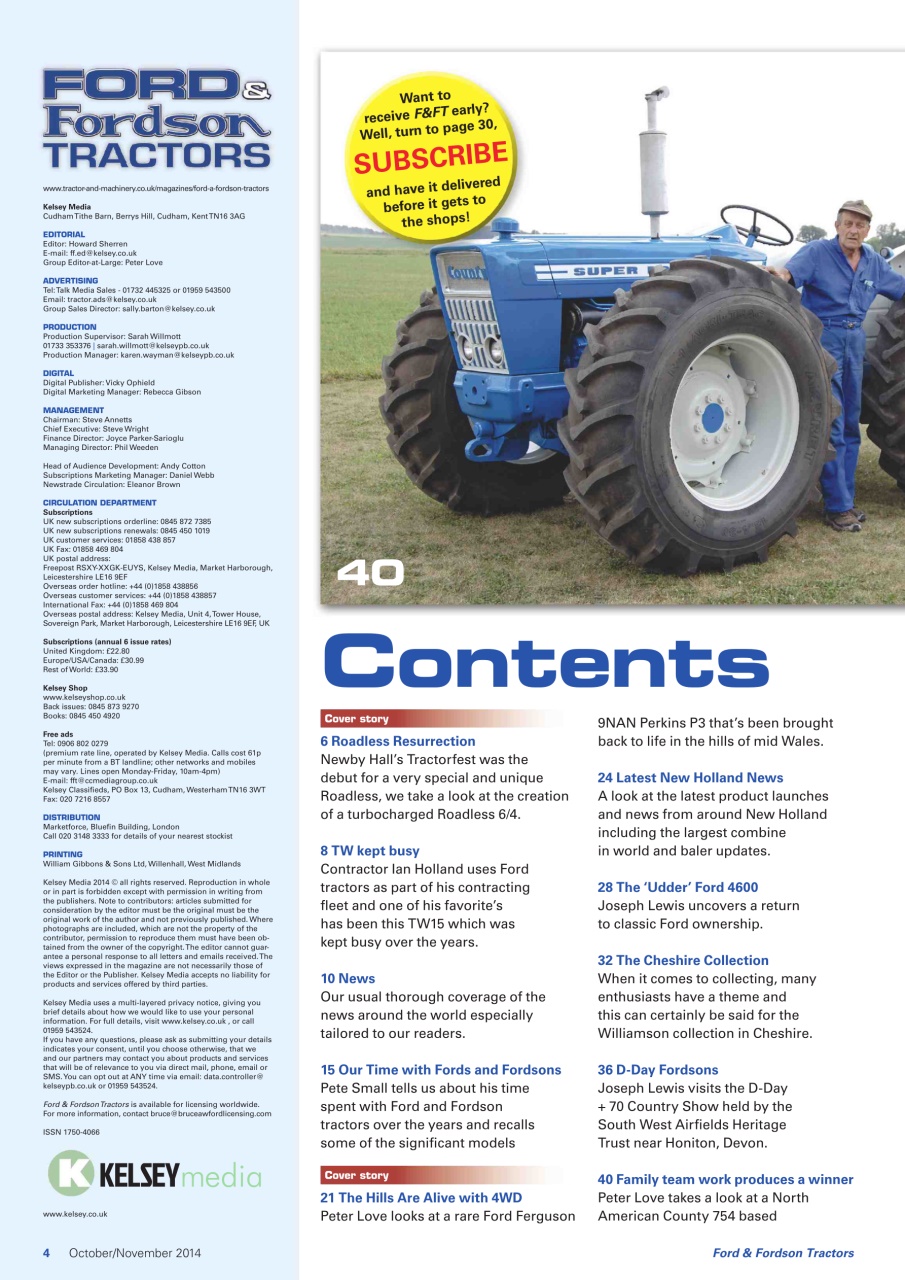 Ford & Fordson Magazine - No.63 Roadless Ploughmaster 95 Restoration ...