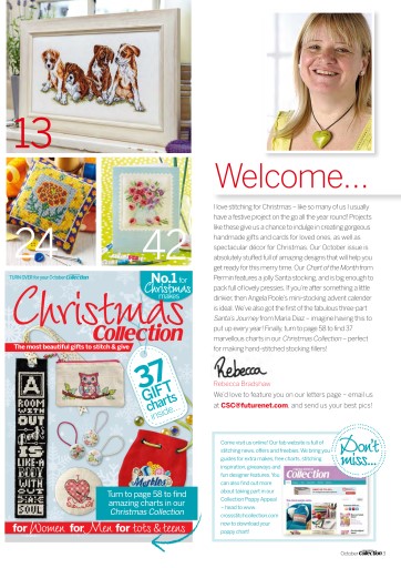 Cross Stitch Collection Magazine - October 2014 Back Issue
