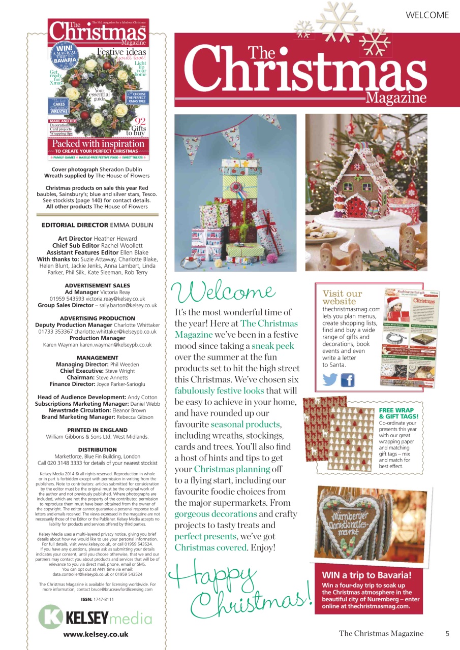 The Christmas Magazine - The Christmas Magazine 2014 Back Issue