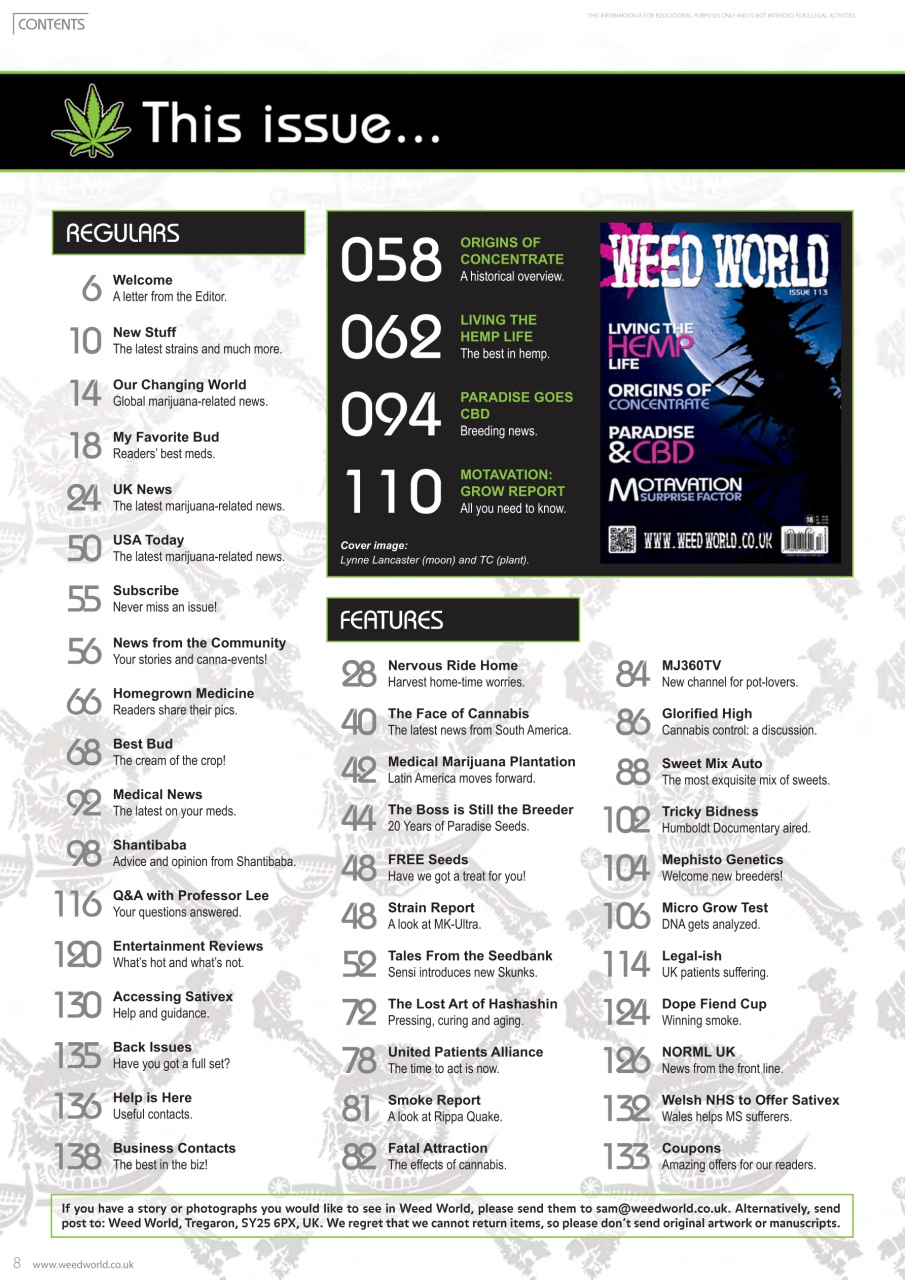 Weed World Magazine - WW 113 Back Issue