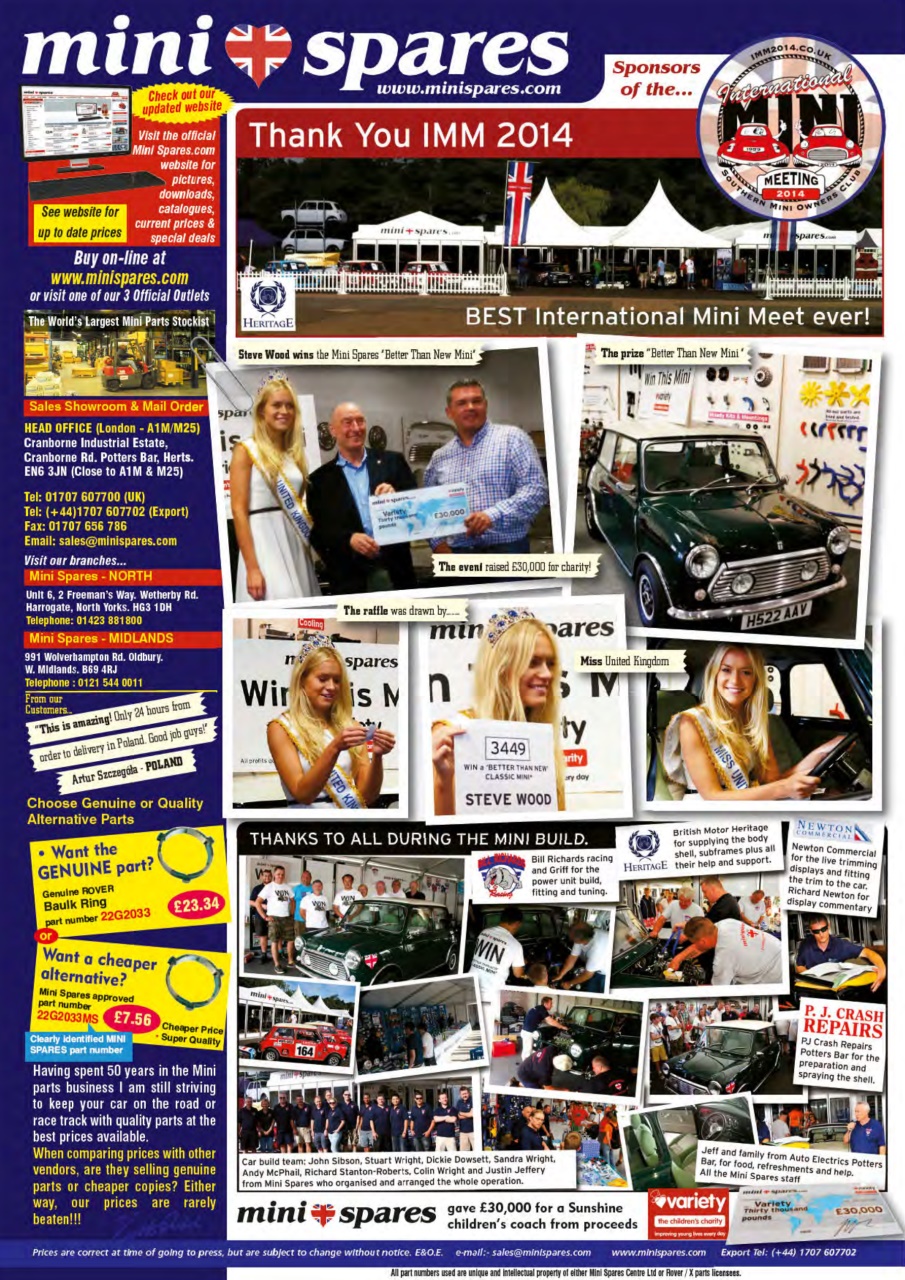 Mini Magazine - October 2014 Back Issue