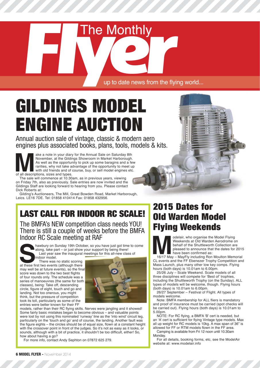 Radio Control Model Flyer Magazine - Nov-14 Back Issue