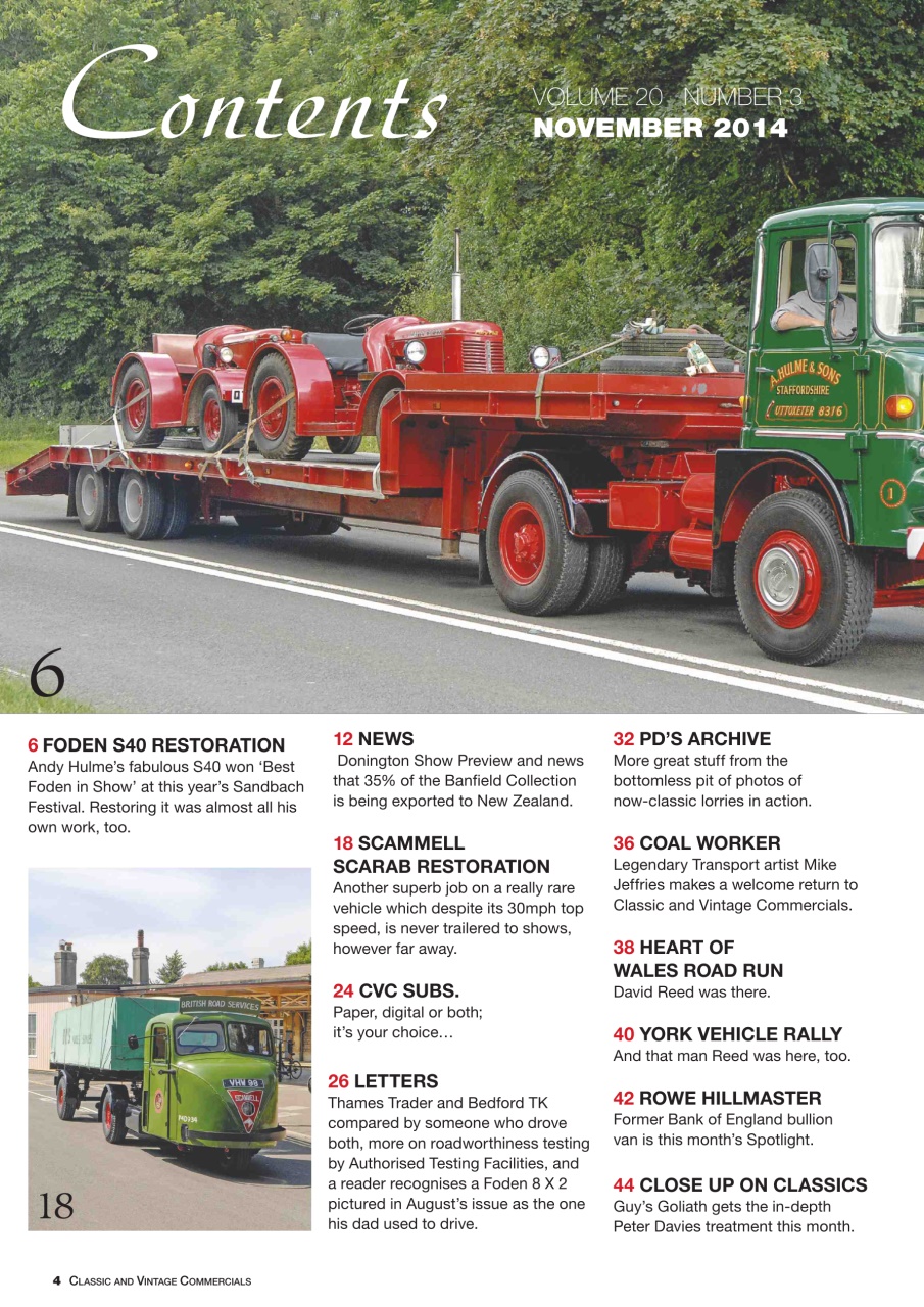 Classic & Vintage Commercials Magazine - Vol.20 No.3 Foden S40 Back Issue