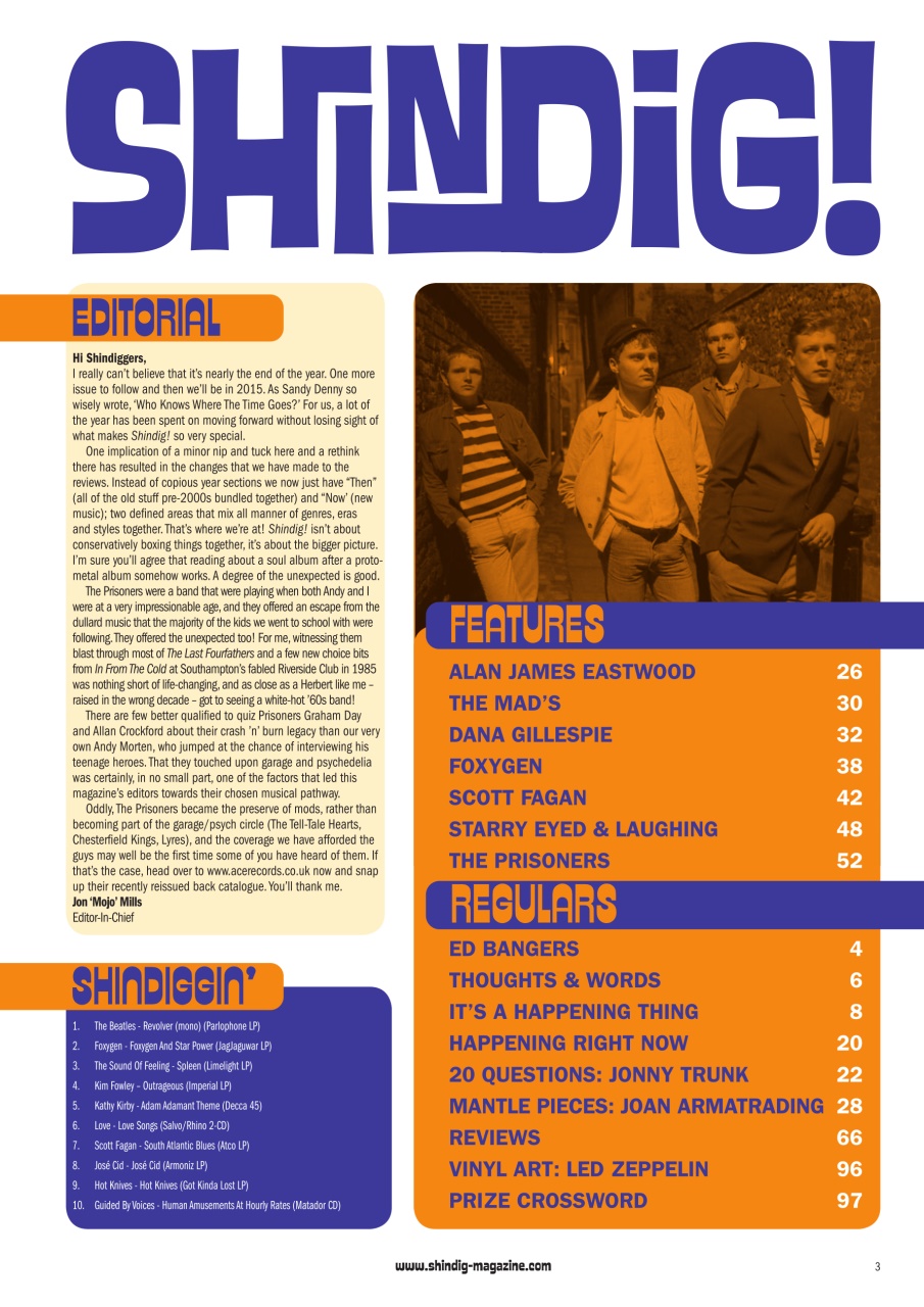 Shindig! Magazine - Issue 43 Back Issue