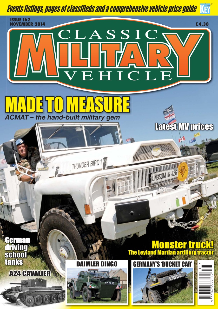 Classic Military Vehicle Magazine - Nov-14 Back Issue
