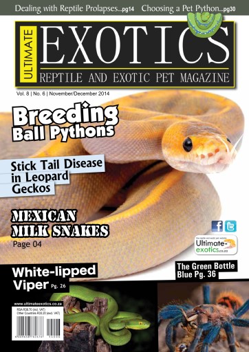 Ultimate Exotics Magazine - November/December 14 Back Issue