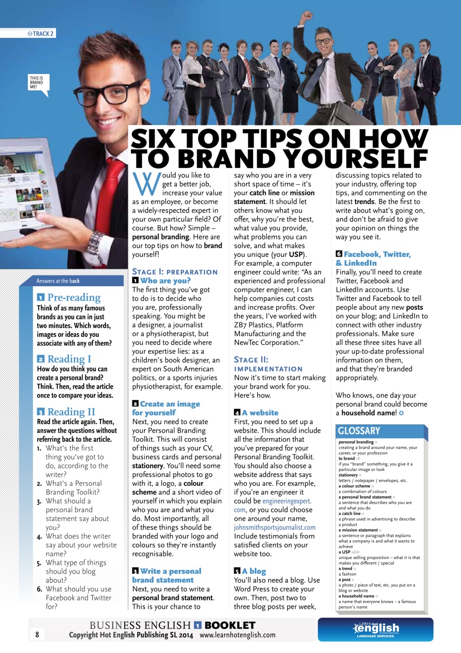 Learn Hot English Magazine - Business English 1 Special Issue