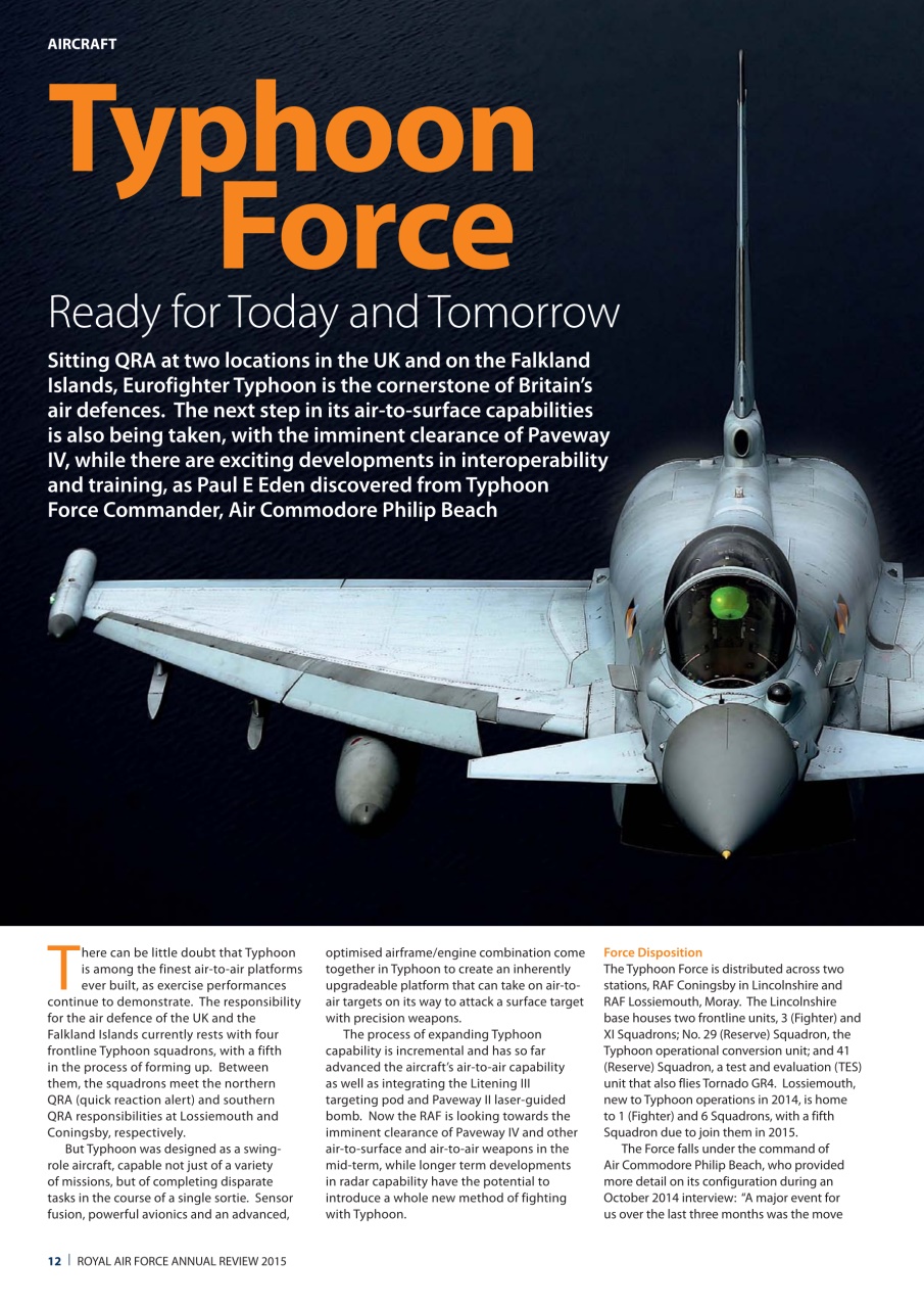 Aviation Specials Magazine - RAF Annual Review 2015 Back Issue