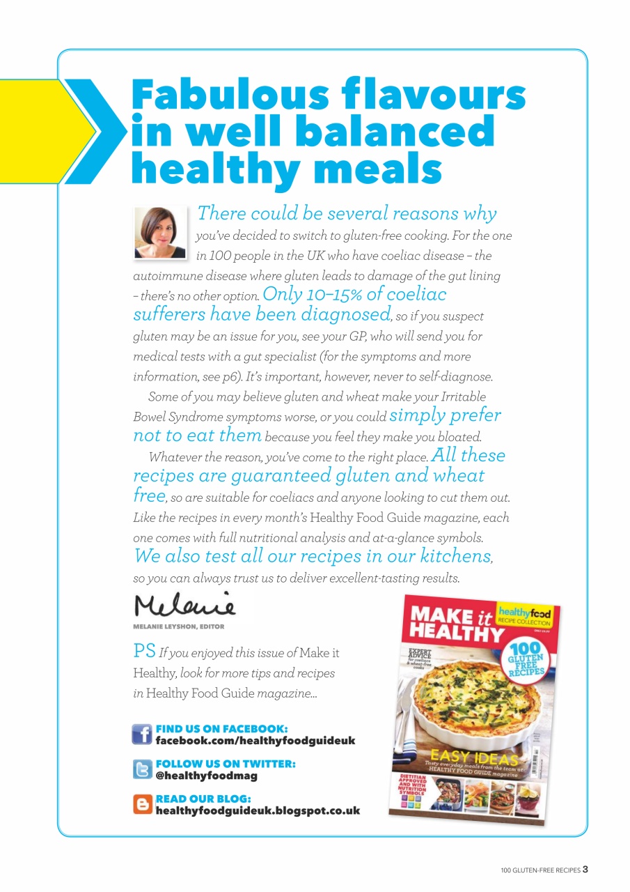 Healthy Food Guide Magazine - Make it Healthy no2: 100 Gluten Free ...