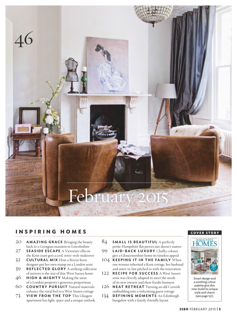 25 Beautiful Homes Magazine - February 2015 Back Issue