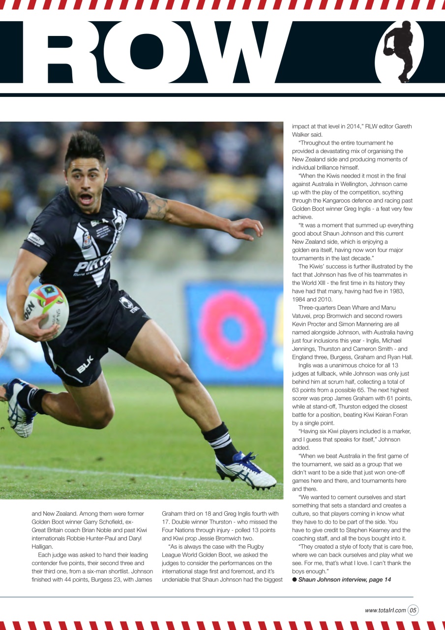 Rugby League World Magazine - 405 Back Issue
