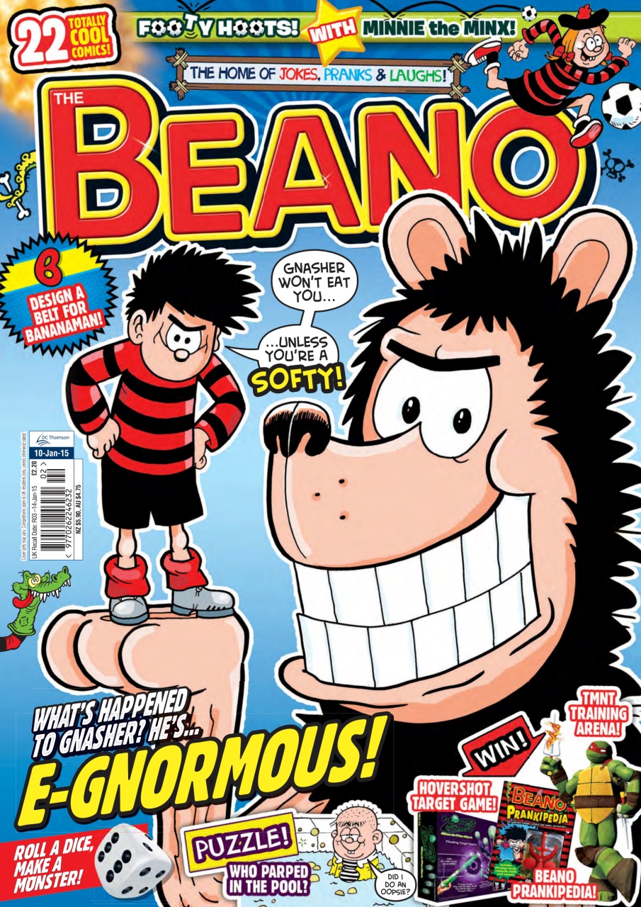 Beano Magazine - 10th January 2015 Back Issue