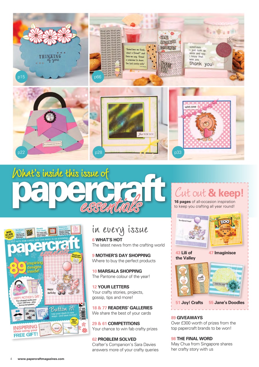 Papercraft Essentials Magazine - 117 Back Issue
